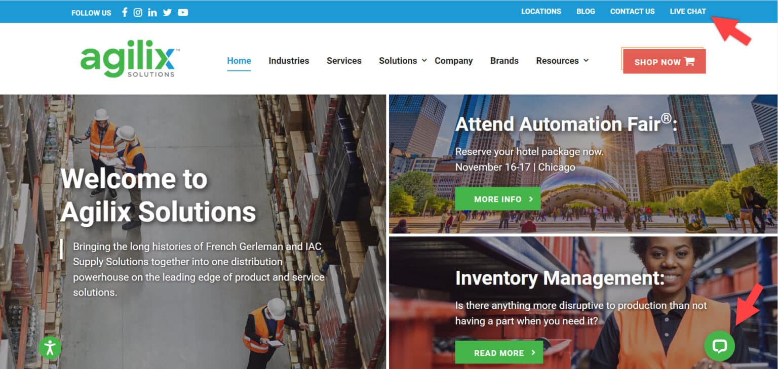 Live Chat Available | Agilix Solutions | Learn How to Access Chat
