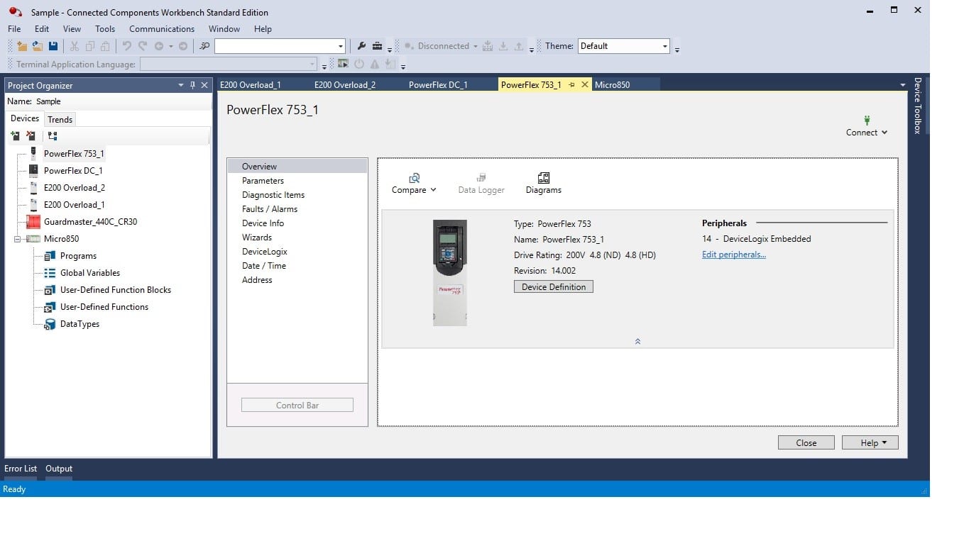 Connected Components Workbench | Rockwell Automation | Agilix Solutions