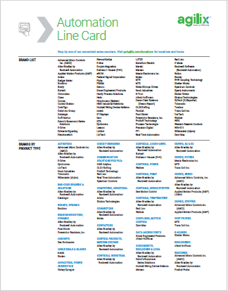 Downloadable Line Cards - Agilix Solutions