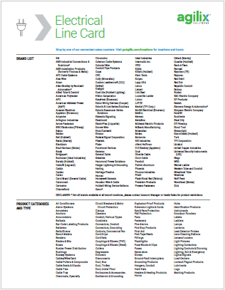 Downloadable Line Cards - Agilix Solutions