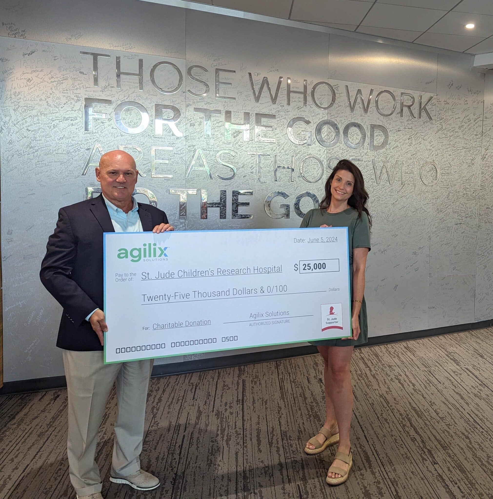 Agilix hits $25,000 St. Jude Fundraising Goal 8 months Early